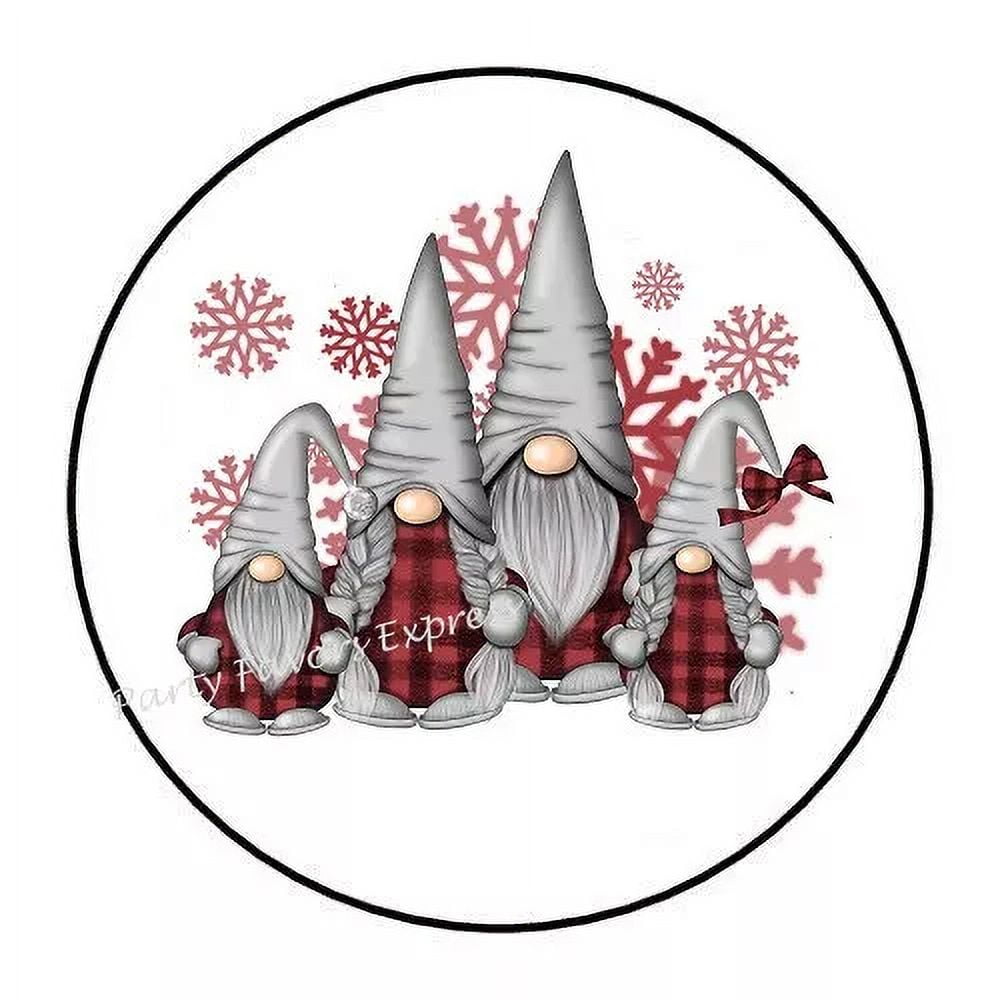 Family Winter Gnomes Sticker Party Favors Sticker Envelope Seals Labels ...