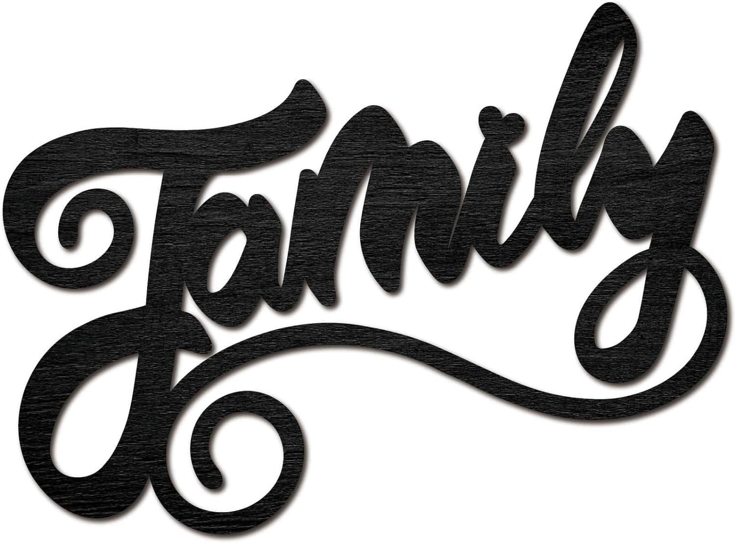 Family Wood Cut Sign Laser Cut Decor Art Letter Wooden Door Sign Wall ...
