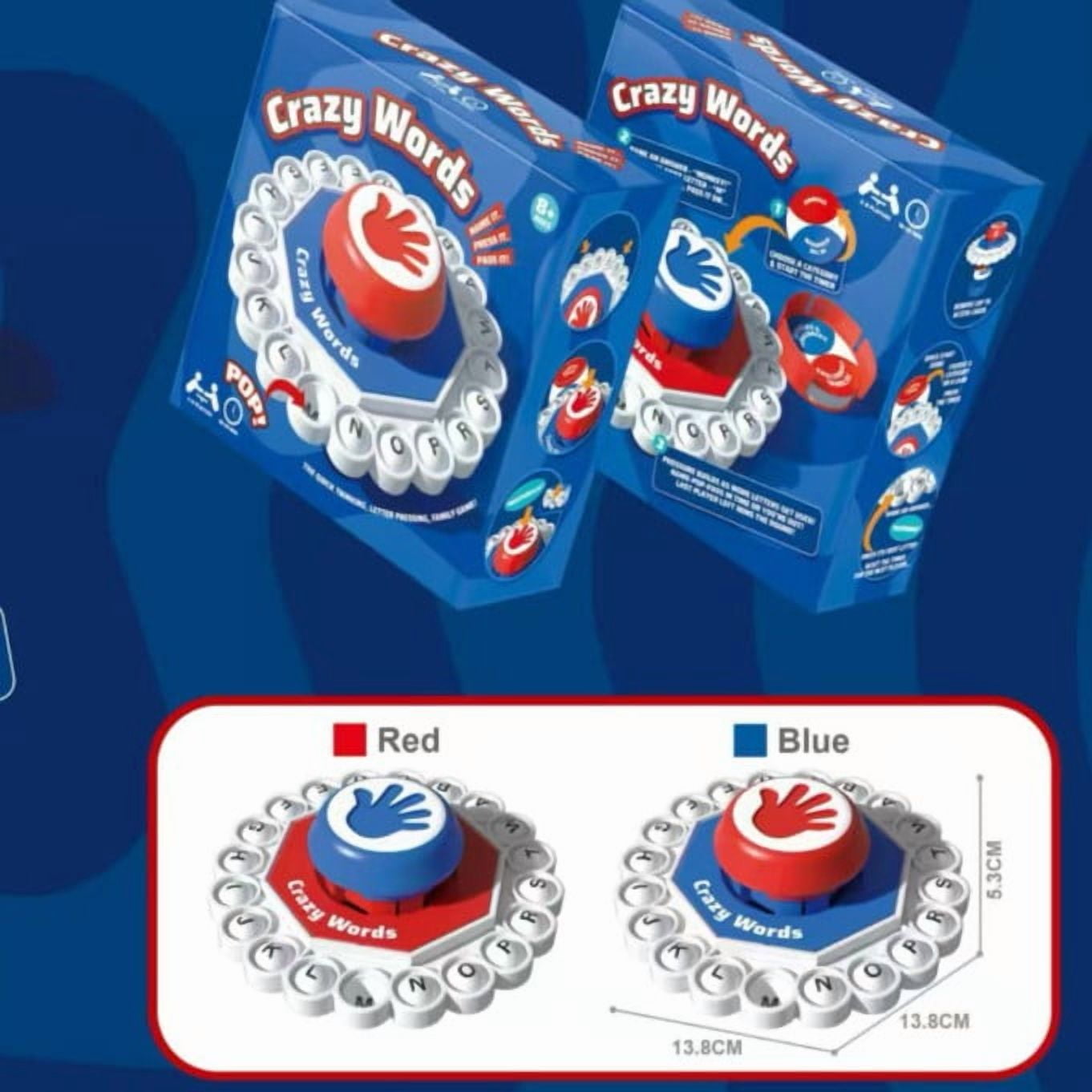 Family Word Board Game for Kids and Adults, Fast-Paced 20 Letter Press ...