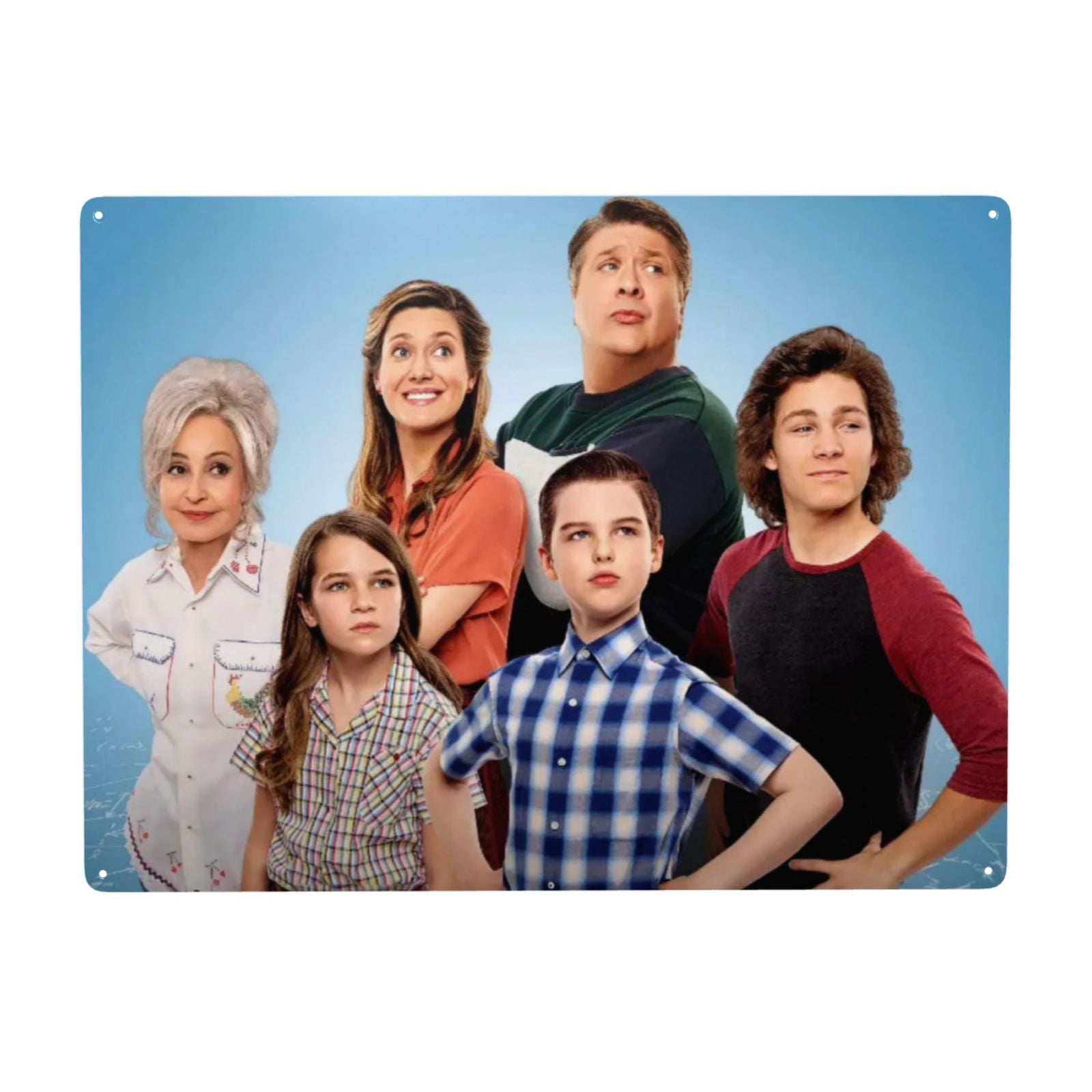Family Young Sheldon Metal Sign Decor 30x40cm Wall Art Sign for Home ...
