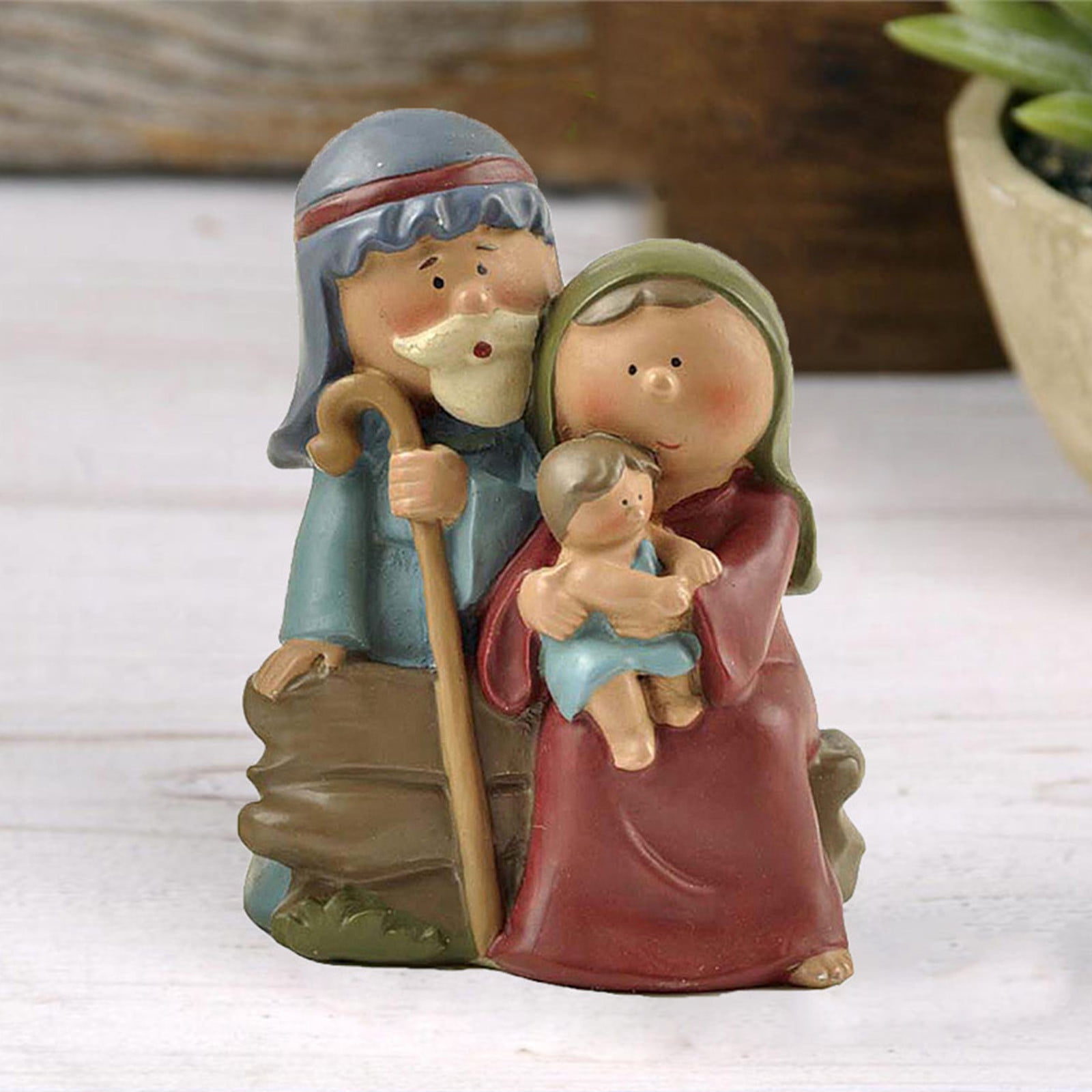 Family figurines Decor Family of 3 figurines,Resin Family Figurine ...