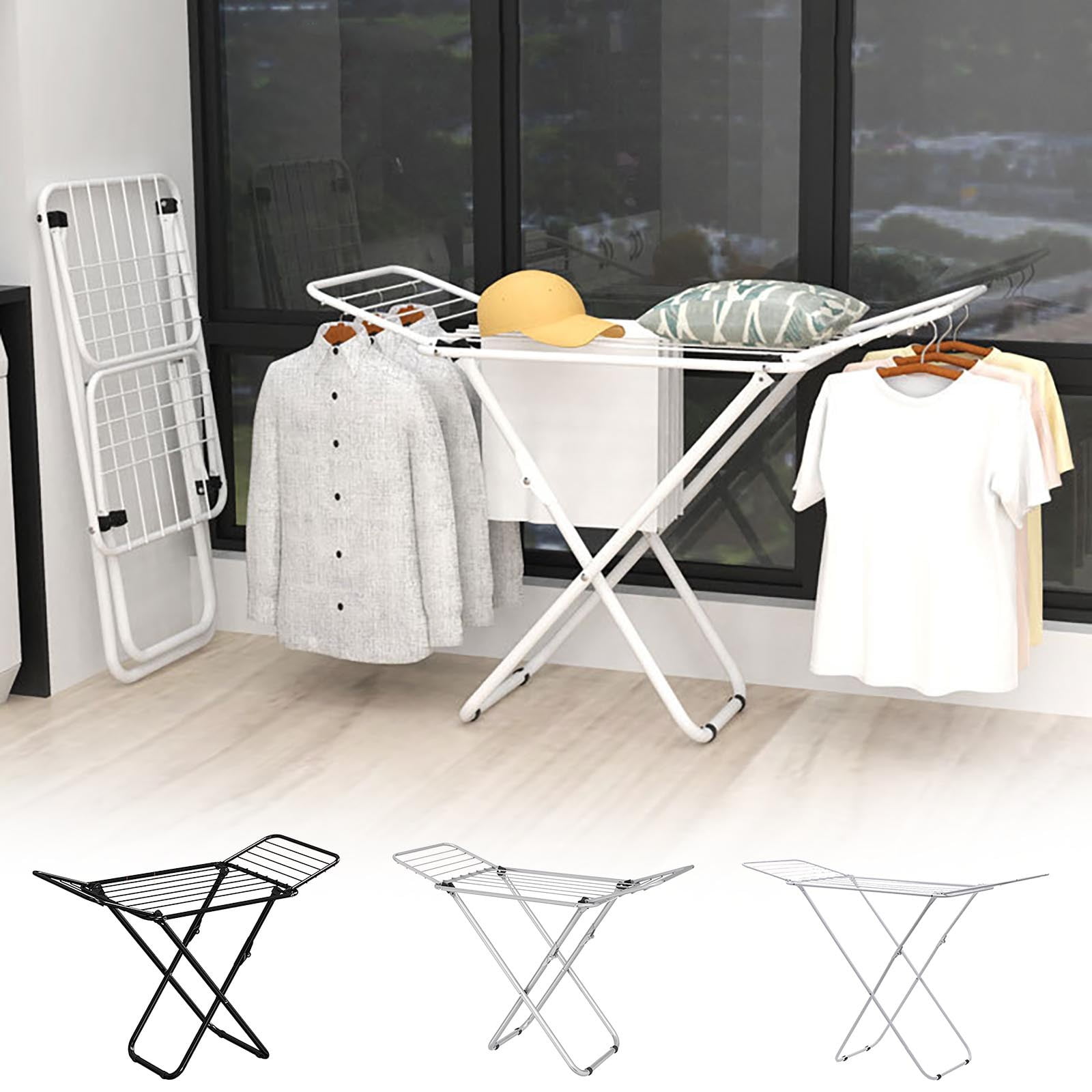 Family gifts X-type Floor Drying Rack Balcony Folding Drying Rack ...
