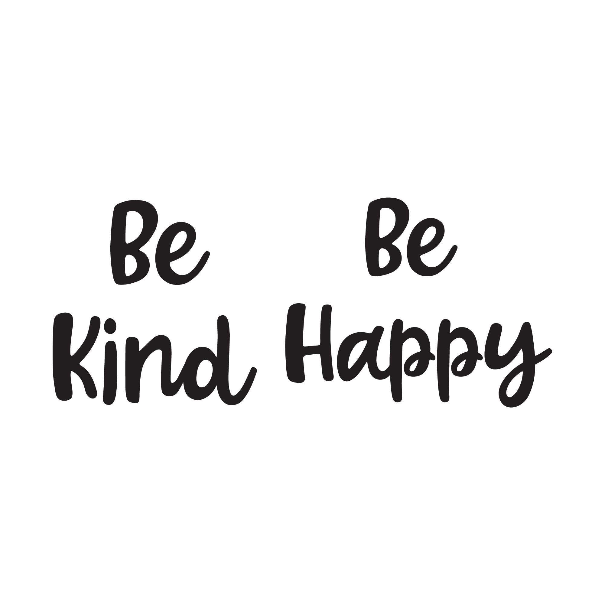 Family Be kind Be Happy Active Quotes & Sayings Wall Decal Decoration ...