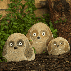 Stone Age Creations Family of Boulder Dogs 3-Piece Set - Walmart.com