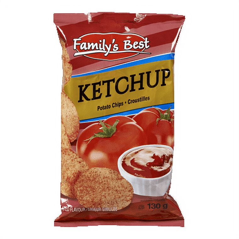 Family's Best Ketchup Potato Chips, 130g/4.6oz. Bag, (Imported from ...