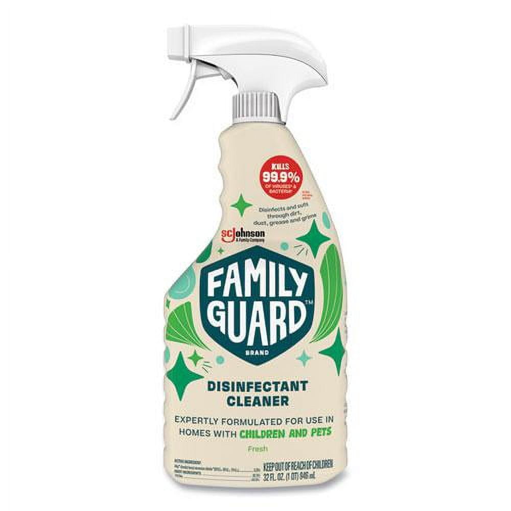 FamilyGuard Brand Disinfectant Cleaner, 32 oz, Fresh, Multisurface ...