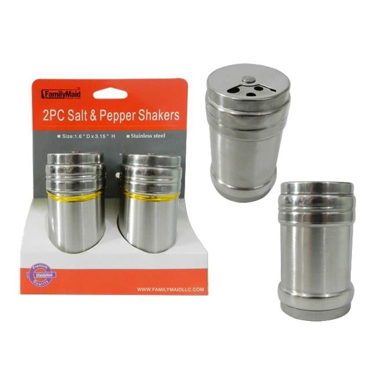 FamilyMaid 13997 Salt & Pepper Shakers, 2 Piece - Pack of 48 - Walmart.com
