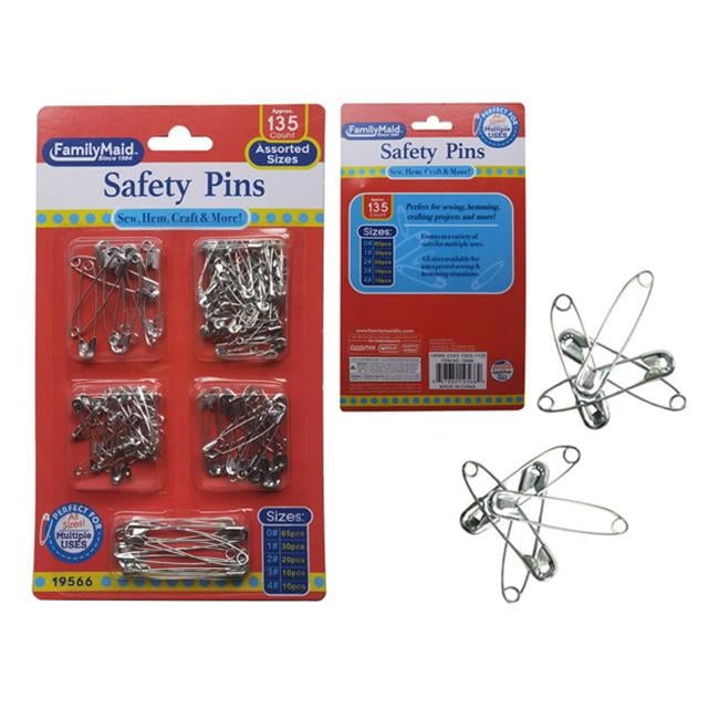 FamilyMaid 19566 Jumbo Safety Pins - 135 Piece - Walmart.com