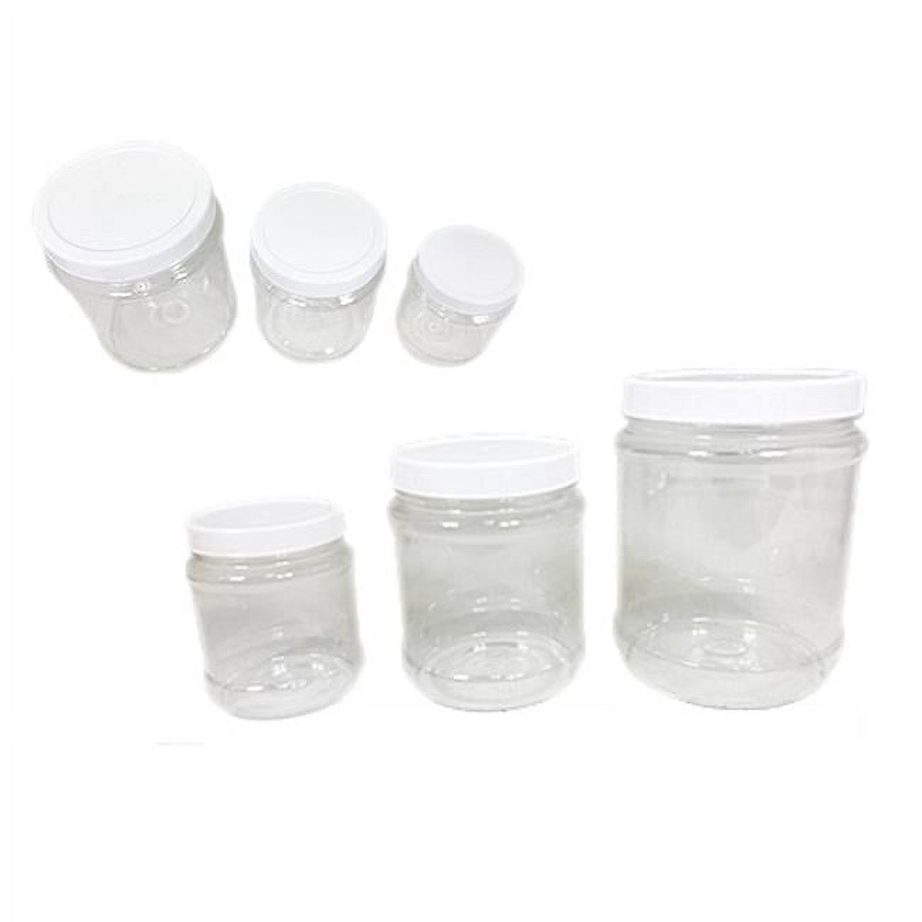 FamilyMaid 62394 3 Piece Storage Jars, White - Pack of 24 - Walmart.com