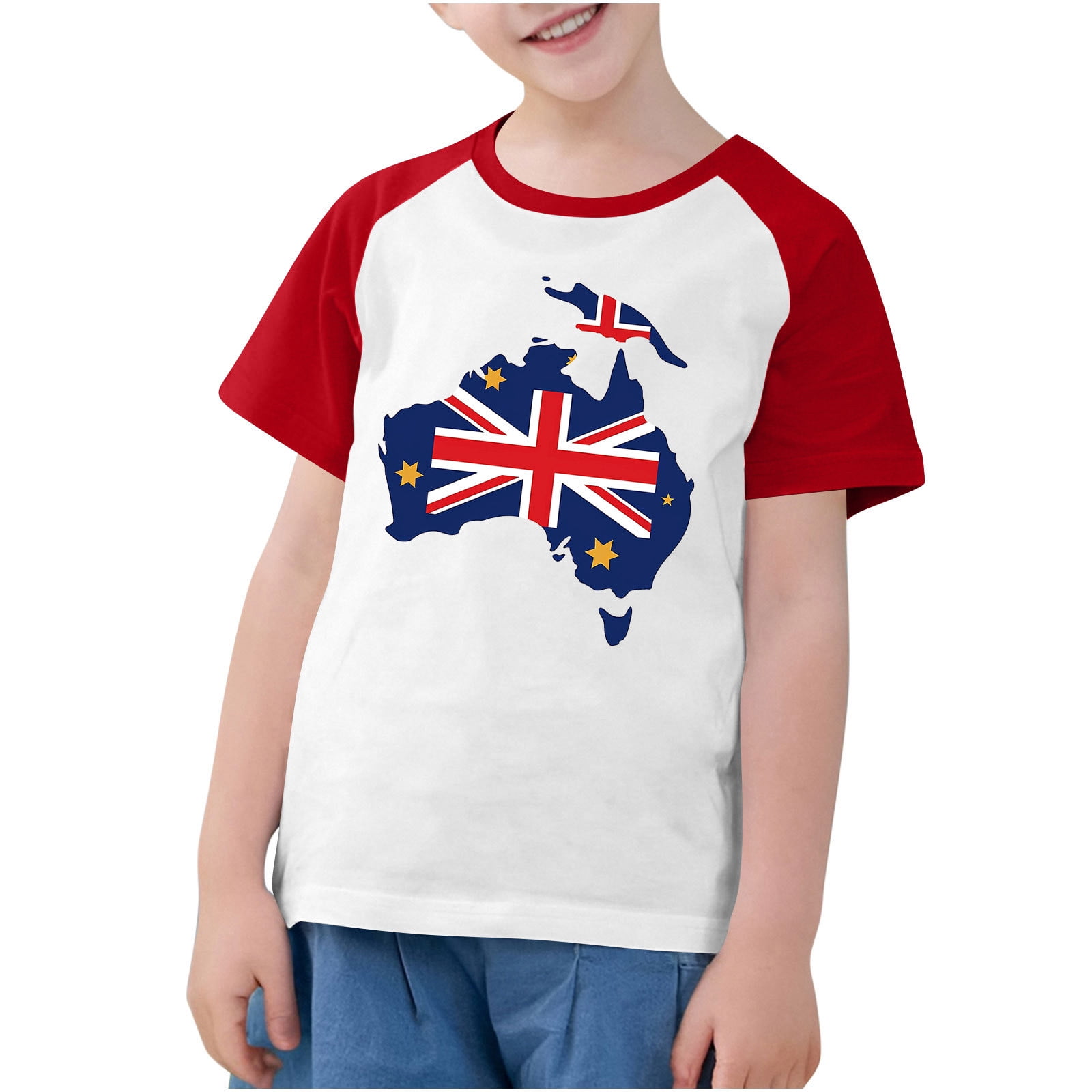 FamilyThread American Flag Shirt for Kids Boys Girls th of July Outfit Independence Day T-Shirt ...