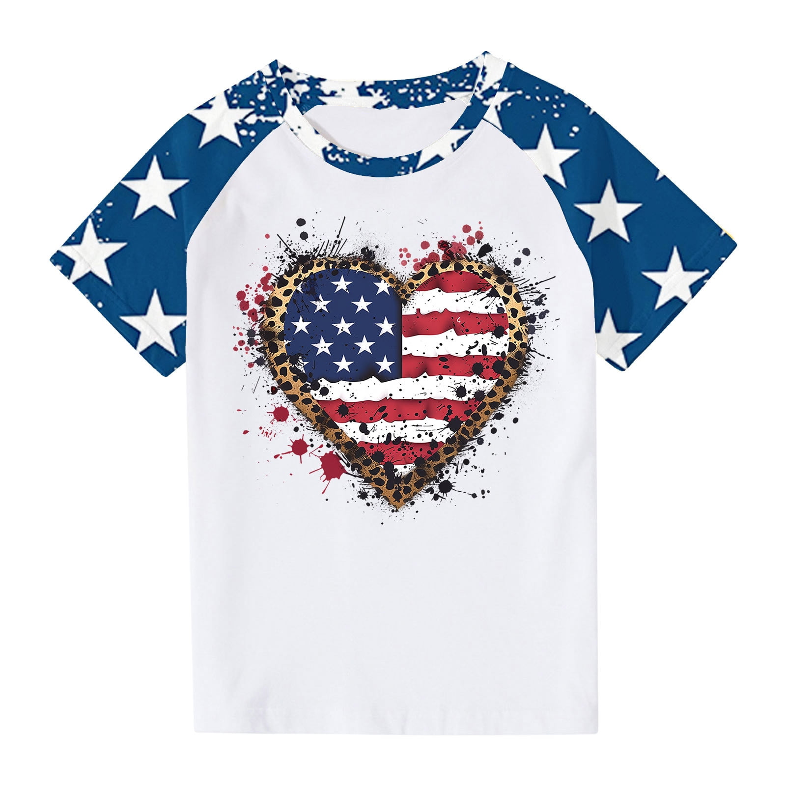 FamilyThread Kids American USA Flag Patriotic T Shirts 4th of July ...