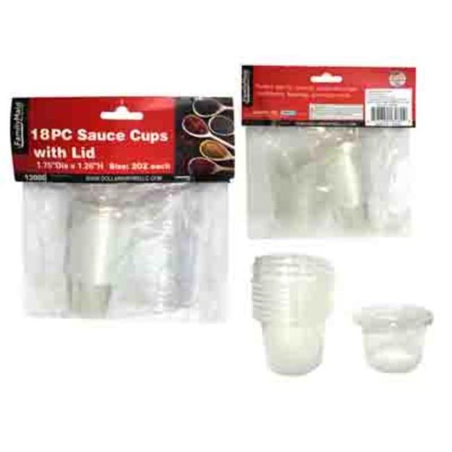 Familymaid 13080 1 oz Sauce Cups with Lid - 18 Piece - Walmart.com