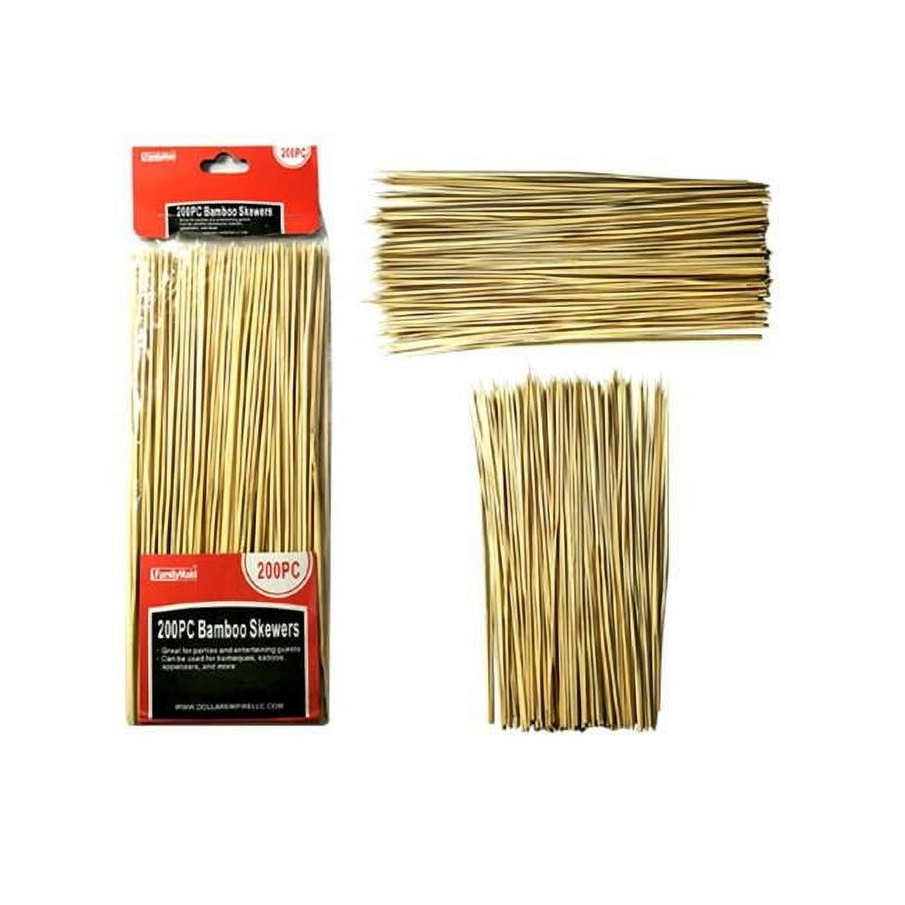 Familymaid 13099 12.2 in. Bamboo Skewers with Header Card, 200 Piece ...