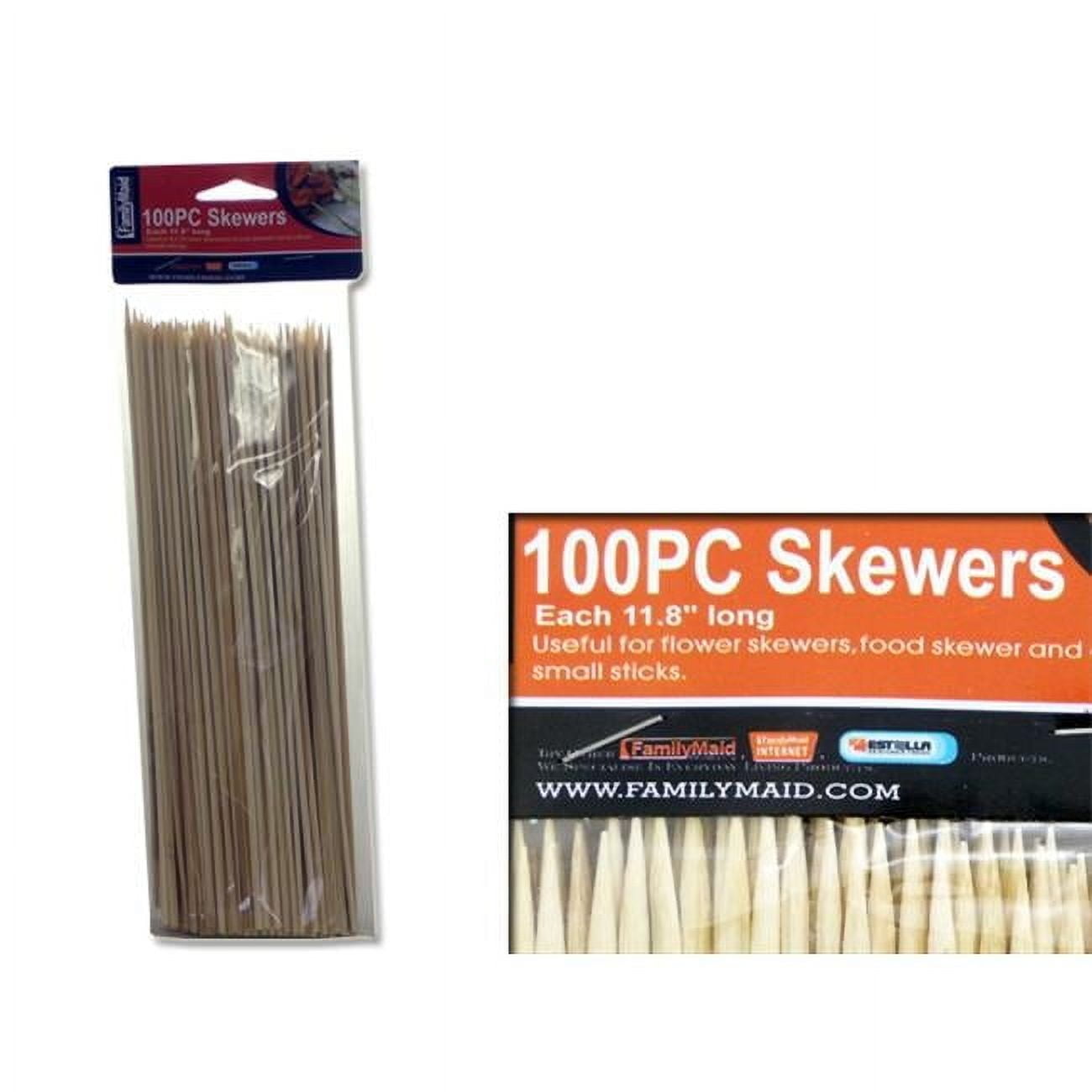 Familymaid 13486 11.8 in. Bamboo BBQ Skewer, 100 Piece - Pack of 96 - Walmart.com