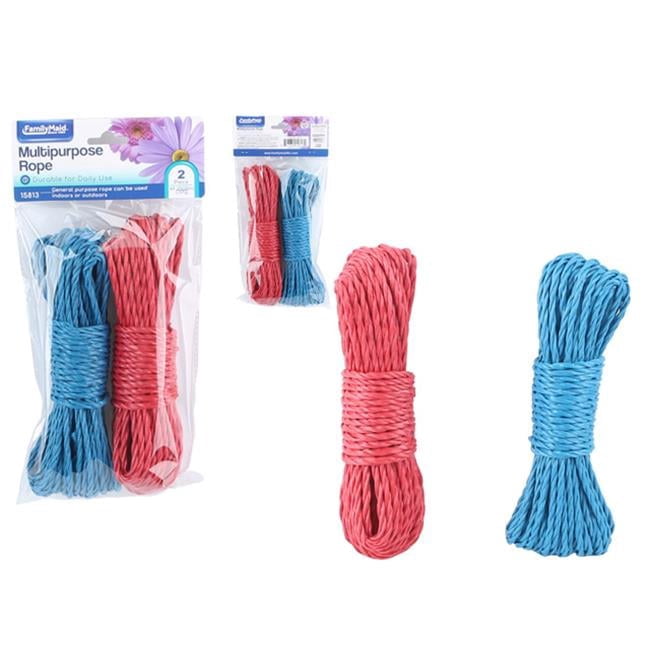 Familymaid 15822 30 m 6 mm Red, Blue & Green Rope - Pack of 72 ...