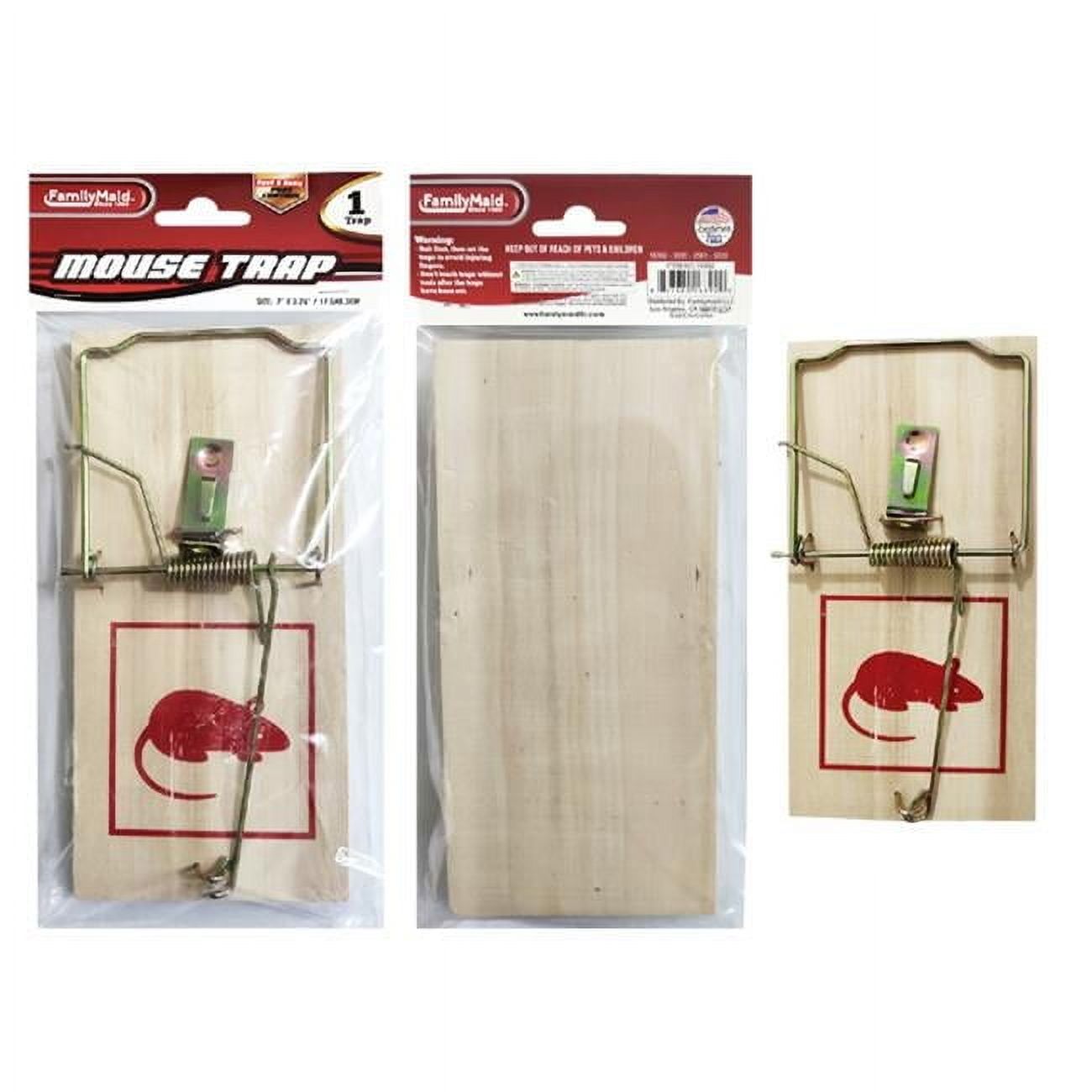 Familymaid 16392 7 x 3.26 in. Wood Mouse & Rat Trap - Walmart.com