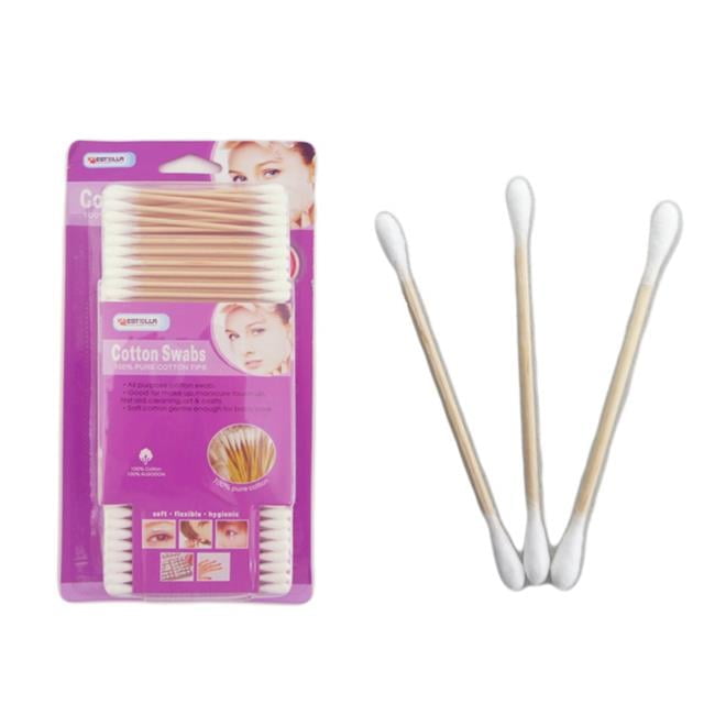 Familymaid 23731 Wooden Cotton Swab, 550 Counts - Pack of 72 - Walmart.com
