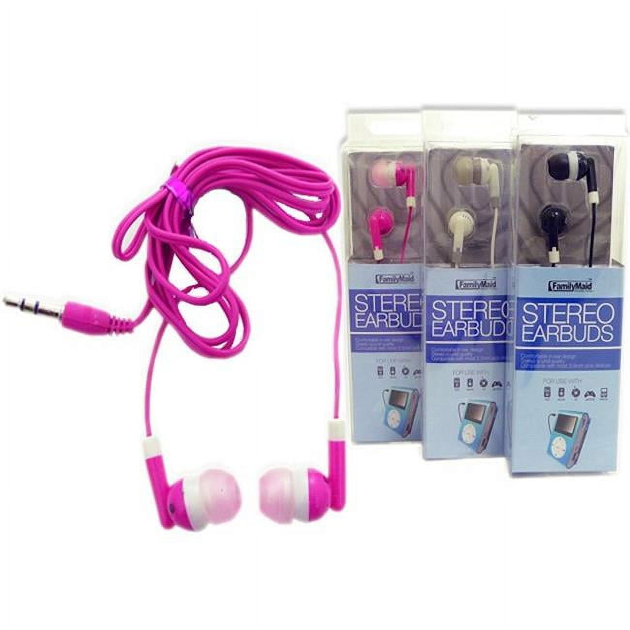 Familymaid 32113 V Earphones, 4 Assorted Colors - Pack of 144 - Walmart.com