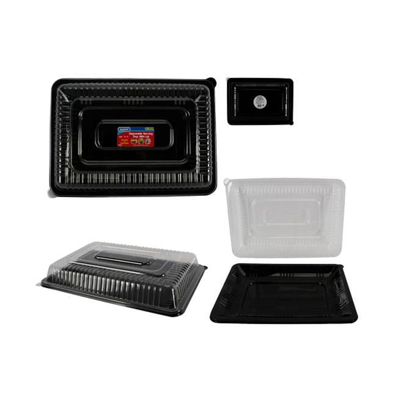 Familymaid 61415 10 x 14 in. Serving Tray with Lid Disposable - Walmart.com