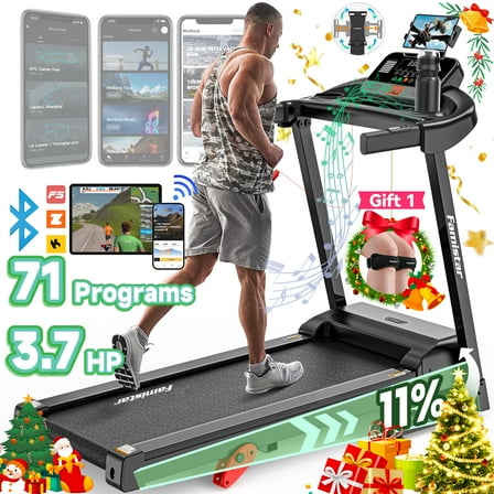 GYMOST 2.5HP Folding Treadmill for Home with Manual incline, 0.6-10MPH ...