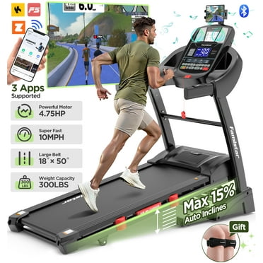 12% Auto Incline Smart 2 in 1 Foldable Treadmill with Remote Control ...