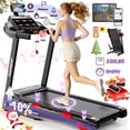Famistar Foldable Treadmill 300 LB Capacity Incline Bluetooth Speakers ...