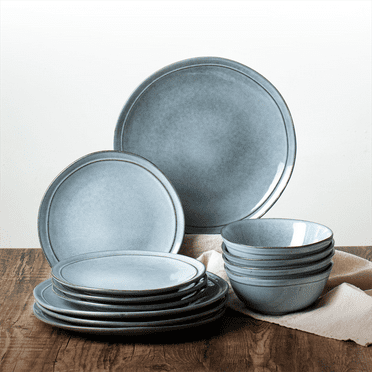 Yellowstone 12-Piece Ceramic Dinnerware Set, John Collection - Walmart.com