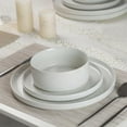 Famiware 12 Piece Dinnerware Set, Stoneware Plates and Bowls Set, Dish ...