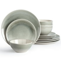 Yellowstone 12-Piece Ceramic Dinnerware Set, Beth Collection - Walmart.com