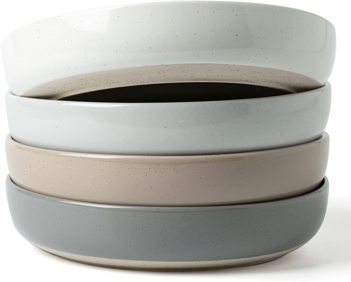 Famiware Milkyway 4-Piece Stoneware 33 oz Pasta Bowl Set, Multicolor ...