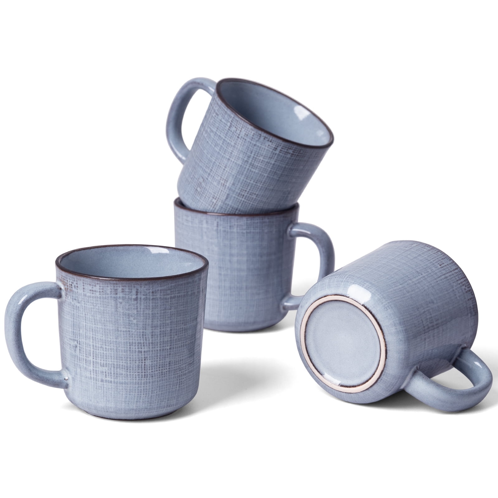 Famiware Moonlight 4-Piece Stoneware Coffee Mug Sets, Blue - Walmart.com