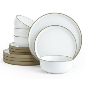 Yellowstone Kayce 12-Piece Reactive Ceramic Dinnerware Set - Walmart.com