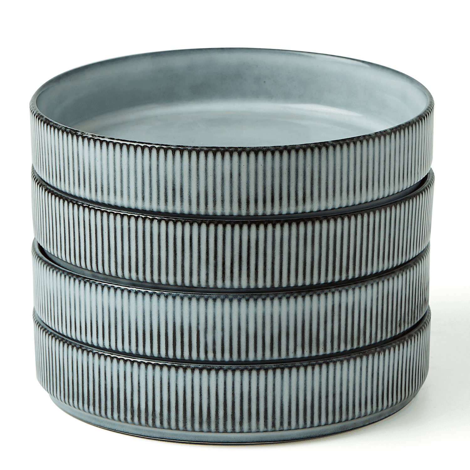 Famiware Star 8.25'' Pasta Bowls, Large Dinner Bowls Set of 4, Smoky ...