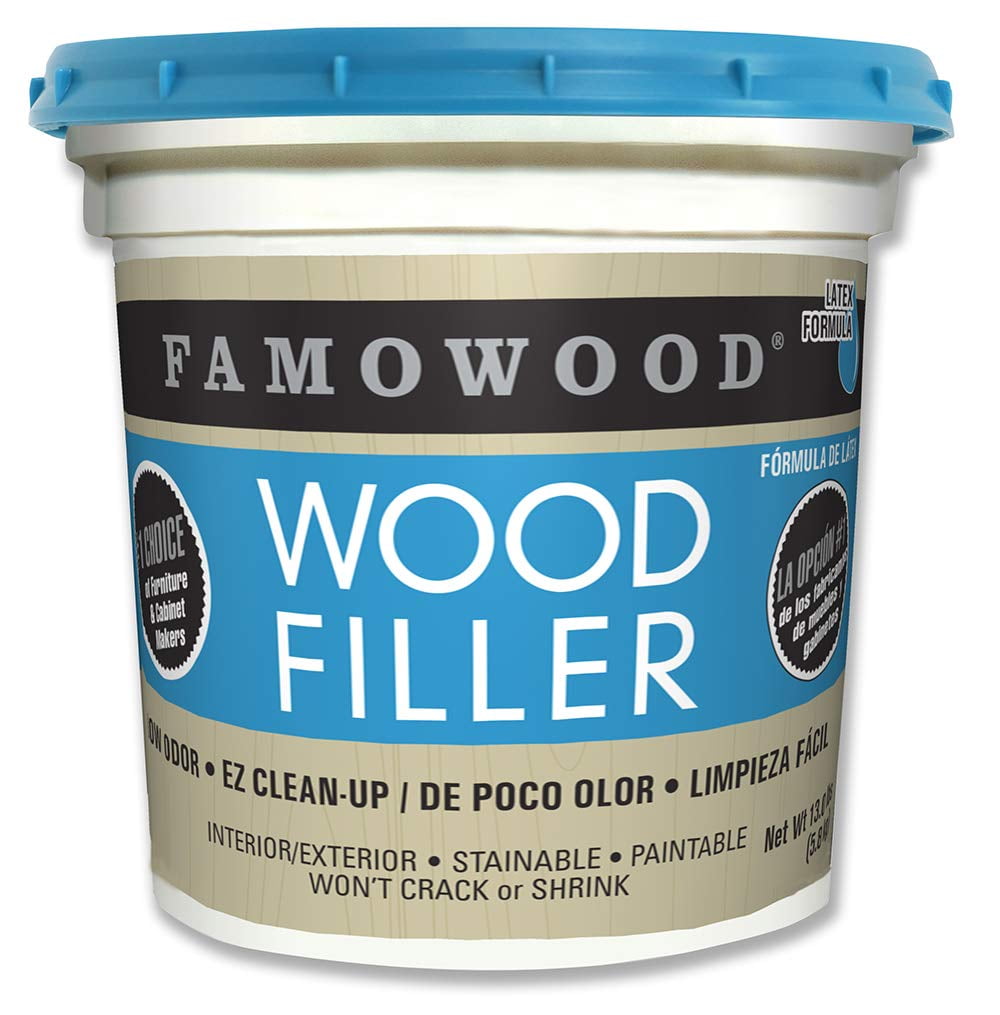 Famowood 40002126 Latex Wood Filler Natural, Gallon, Net Wt 13.0 lbs ...