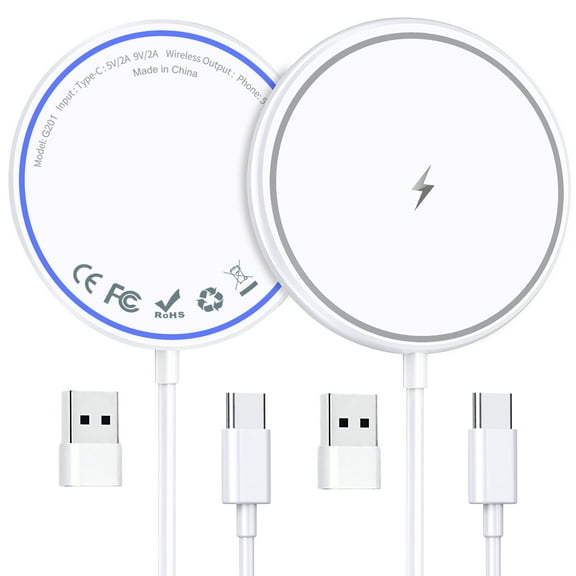 NEOFDC for [MFi Certified] 2Pack 6FT Mag-Safe Wireless Charger, 15W ...