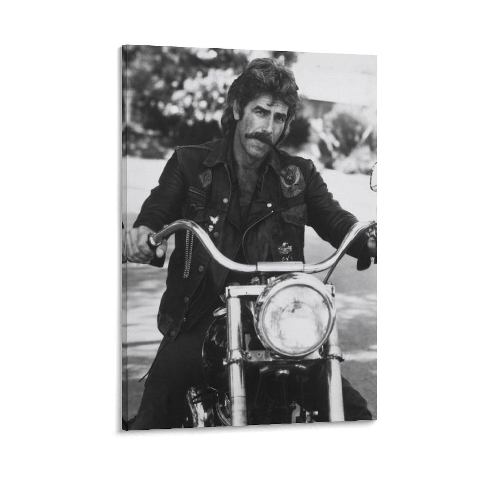 Famous Actor Sam Elliott Black And White Poster Picture Print Canvas ...