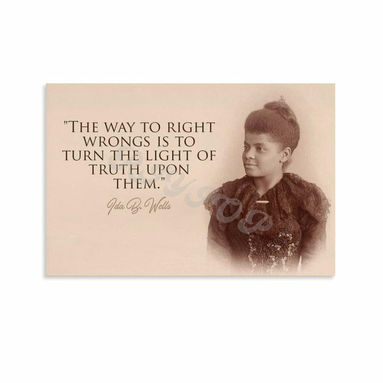 Famous African American Civil Rights Leader Ida B Wells Poster ...