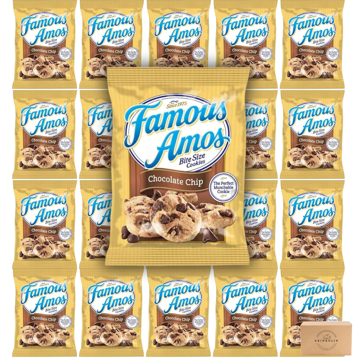 Famous Amos Chocolate Chip Cookies (2 Oz. 21 Ct.) - Walmart.com