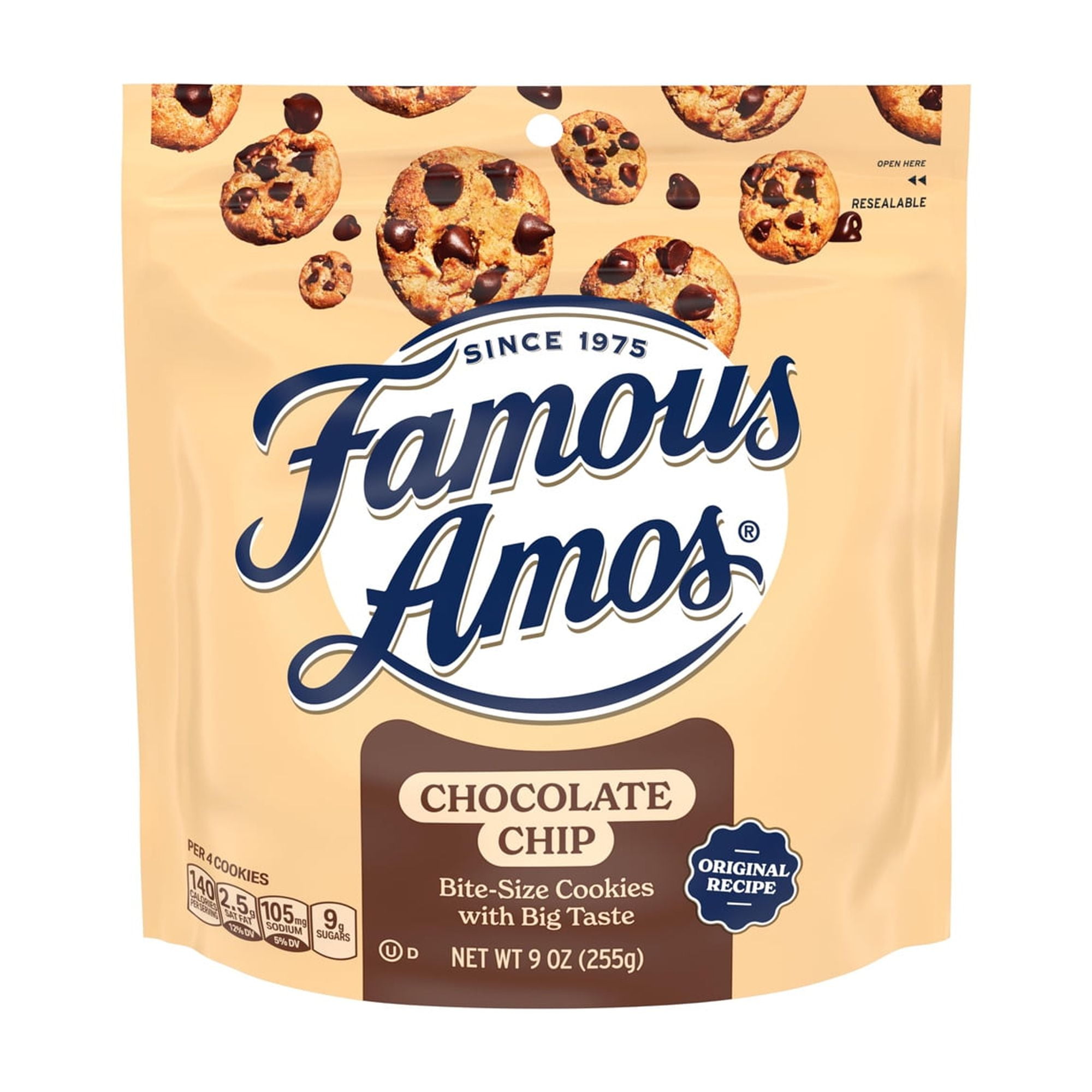 Famous Amos Classic Chocolate Chip Cookies (Pack of 48) - Walmart.com
