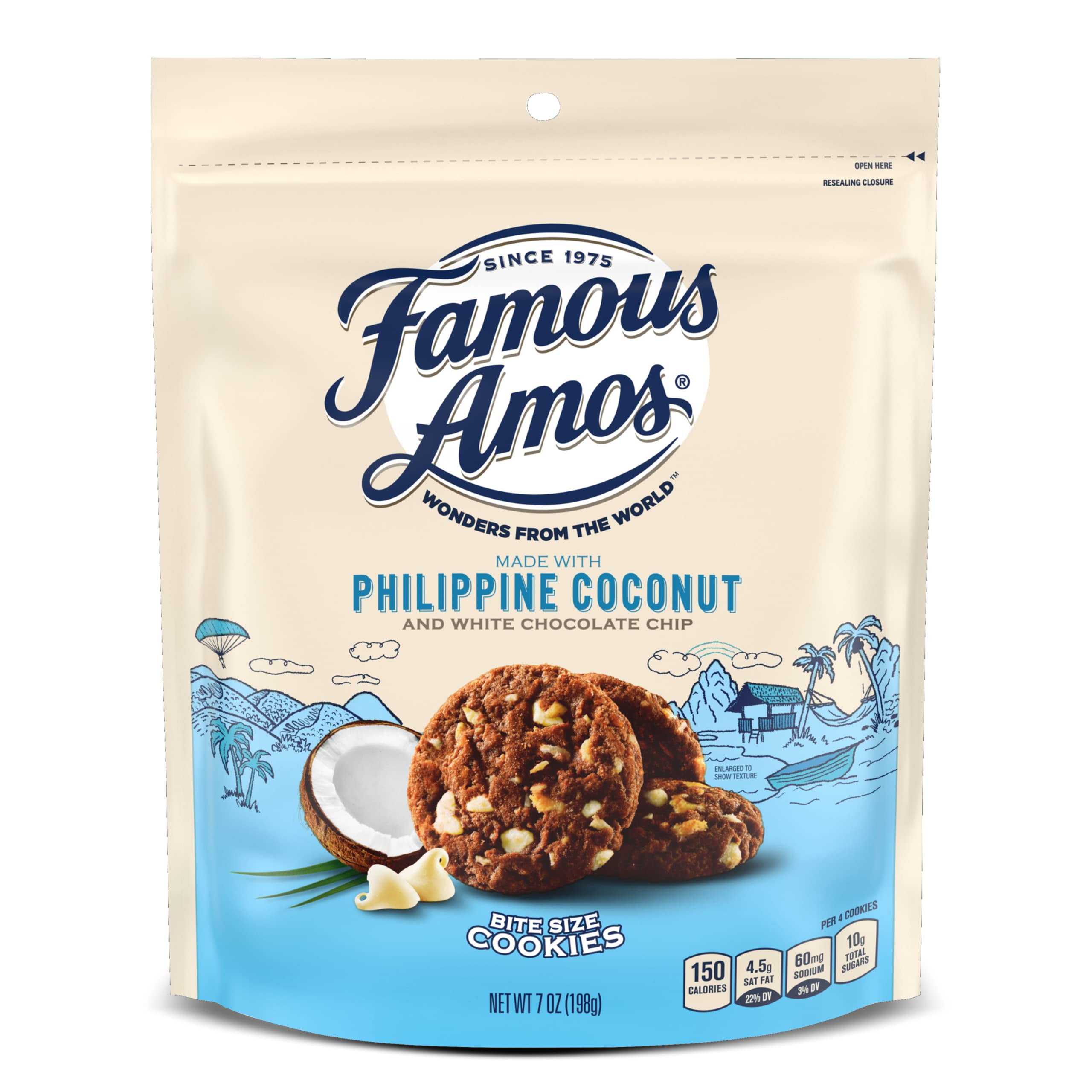 Famous Amos Wonders of the World Philippine Coconut and White Chocolate ...