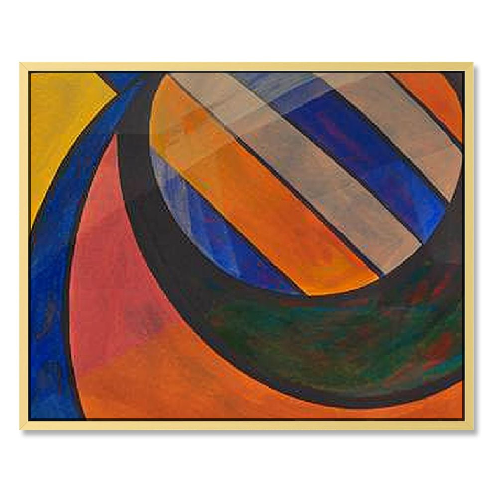 Famous Artist Alexander Calder Blue Half Circle Art Poster Canvas ...