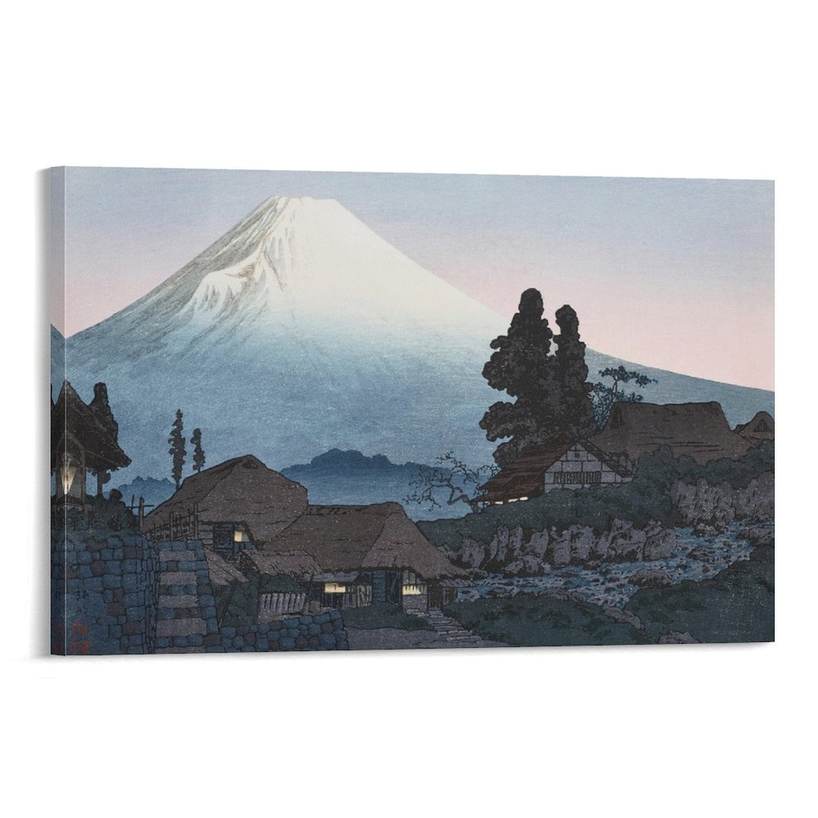 Famous Artist Painting Poster Mount Fuji View Art Poster Canvas ...