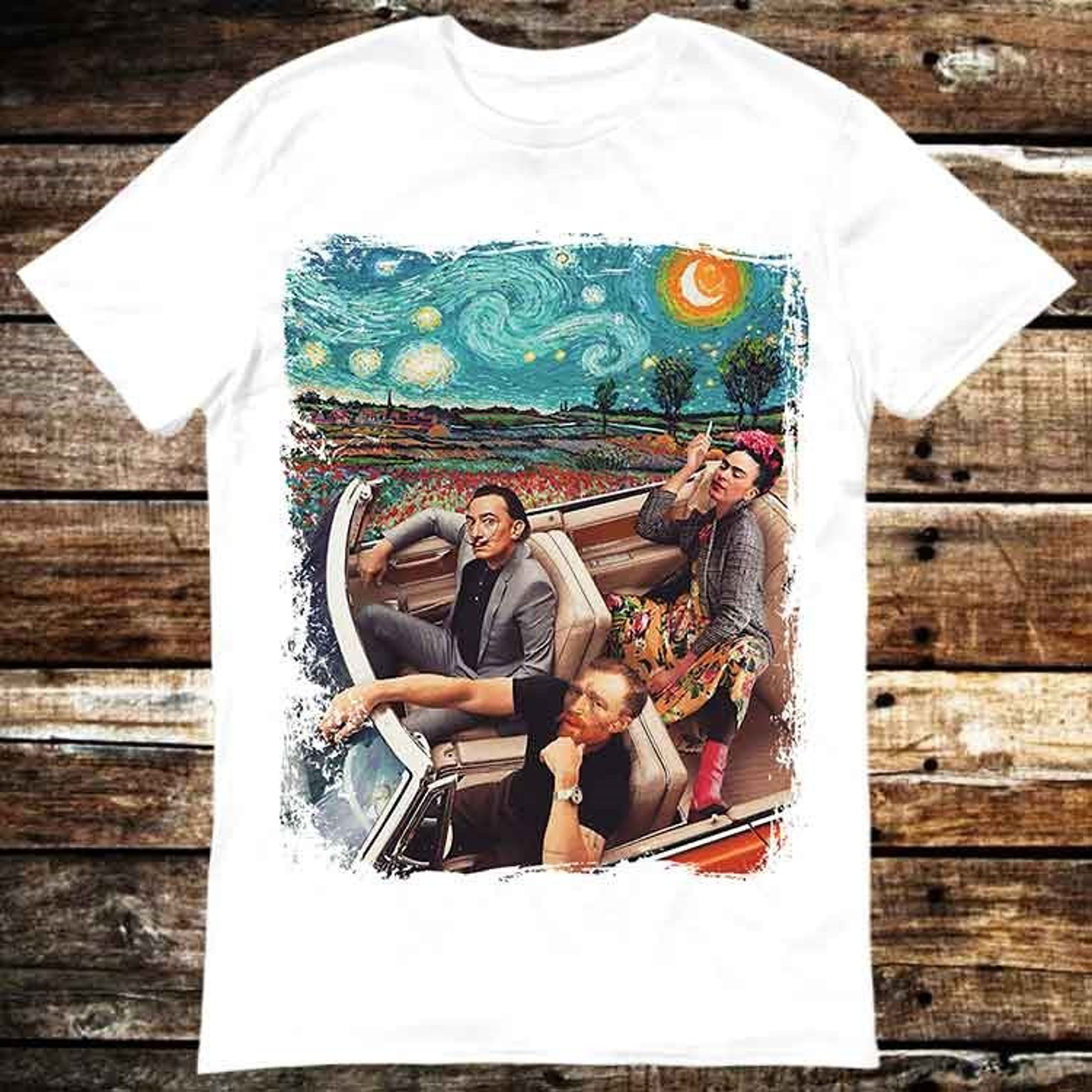 Famous Artists Vincent Van Gogh Frida Kahlo Salvador Dali Banksy T ...