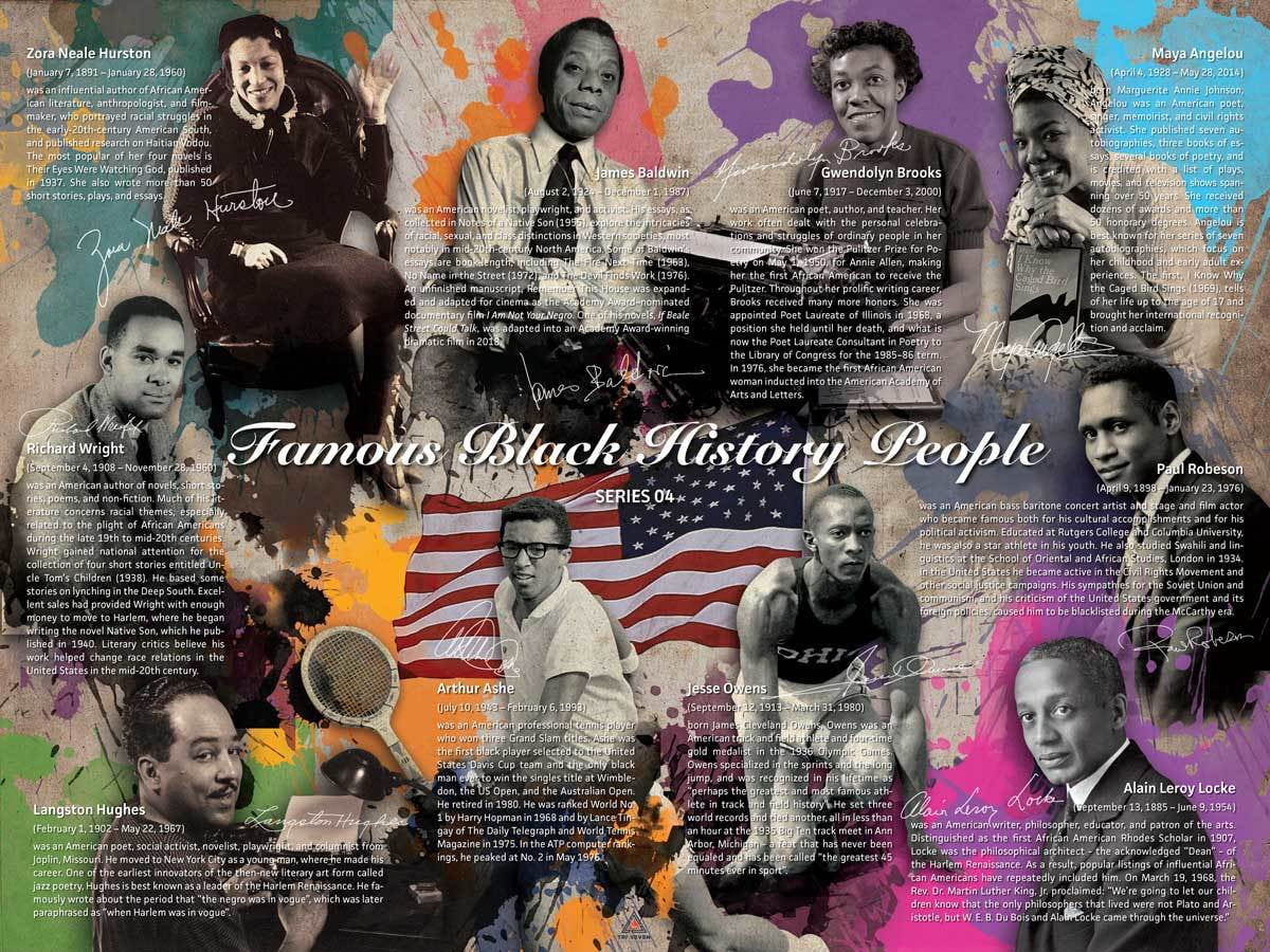 Famous Black History People Poster Series 04 (24x18) - Walmart.com