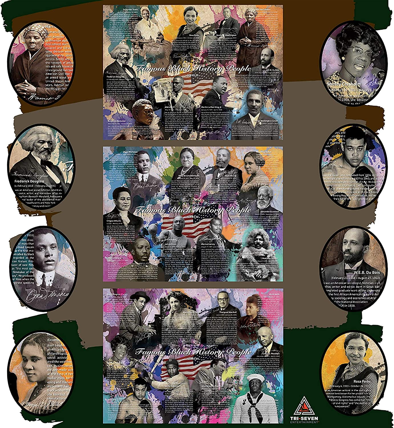 Famous Black History People Poster Series 1-3 (Bundle), 24"x18 ...