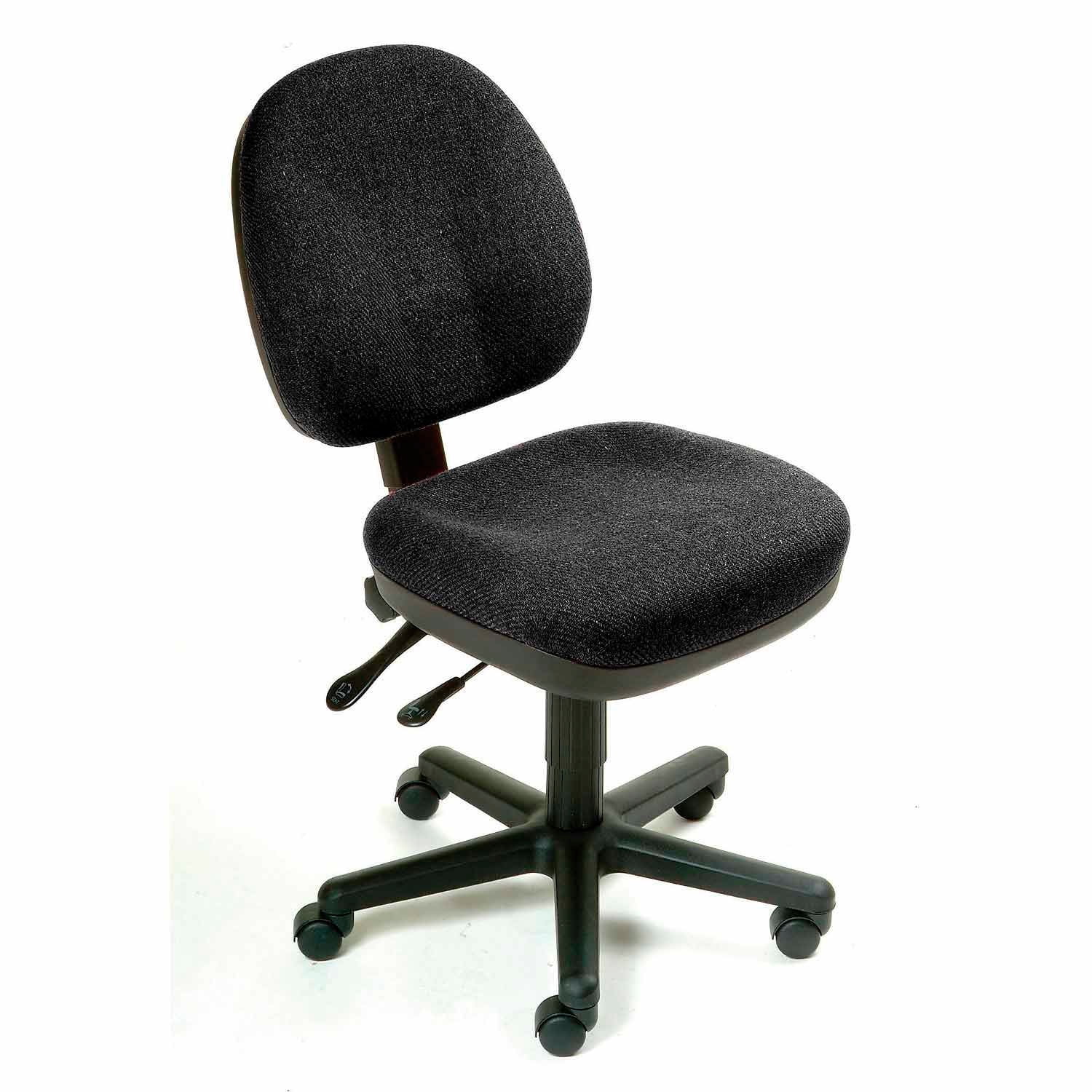 Task Chair, Fabric Upholstery, Black - Walmart.com