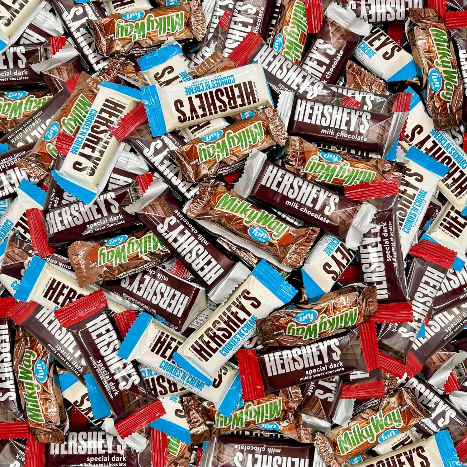 Famous Brands' Chocolate Bars Assortment - HERSHEY’S, MILKY WAY (3 ...