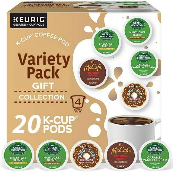 Famous Brands K-Cups Variety Pack | Gift Box | Single Serve Pods ...