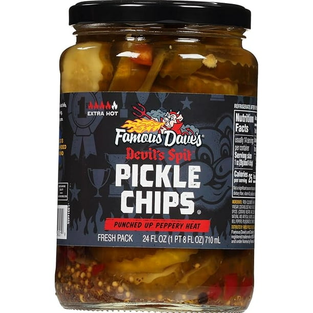 Famous Dave's - 1 pck, Devil's Spit Pickle Chips (24 oz.) - Walmart ...
