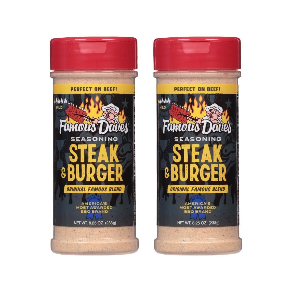 Famous Dave's - AJH3 2 pck, Steak & Burger Seasoning (16.50 oz ...